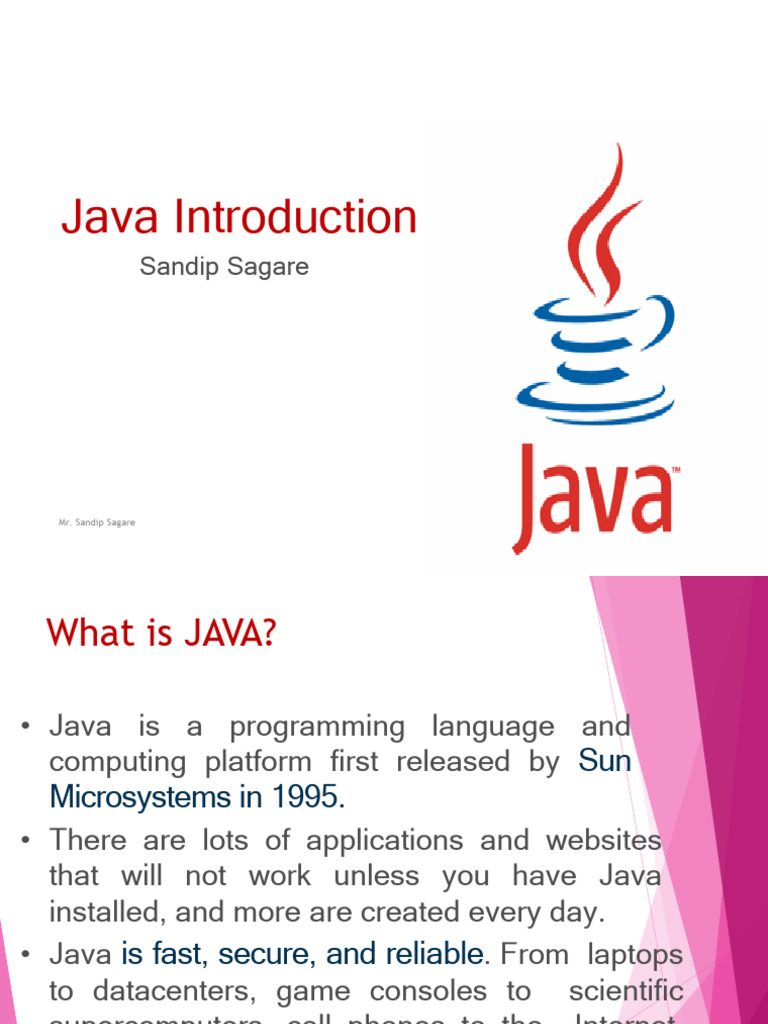 Java Introduction | PDF | Java (Programming Language) | Java Virtual Machine