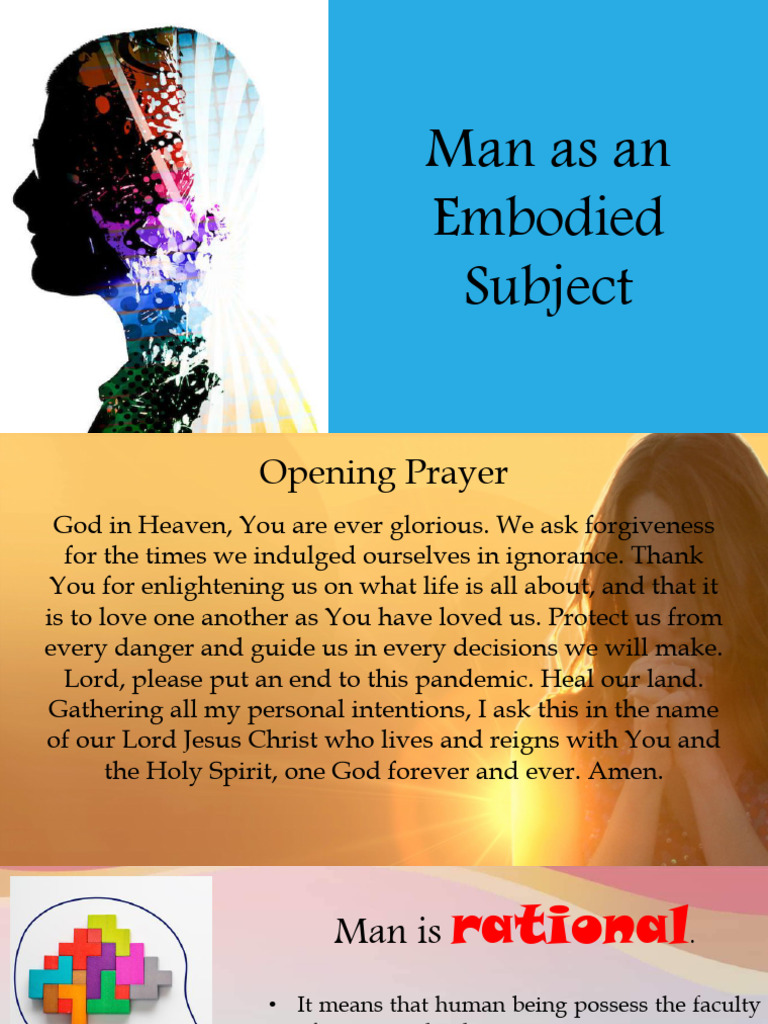 IPHP Q2 PPT 1 - Man As An Embodied Subject | PDF | René Descartes ...