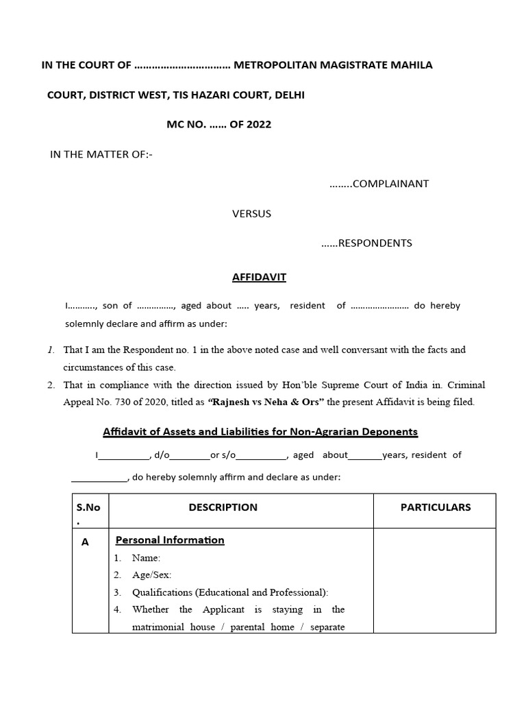 Income Affidavit Rajnesh Neha | PDF | Expense | Self Employment