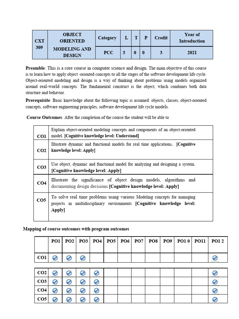 3 Object Oriented Modeling And Design Pdf Object Computer Science