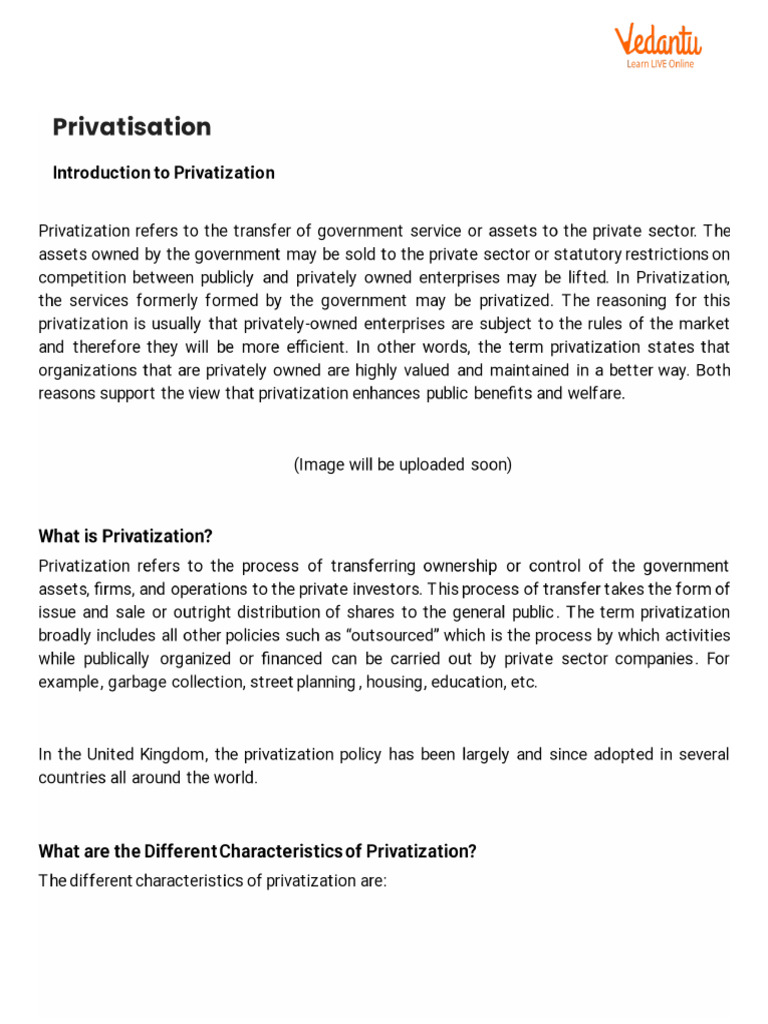 Privatisation | PDF