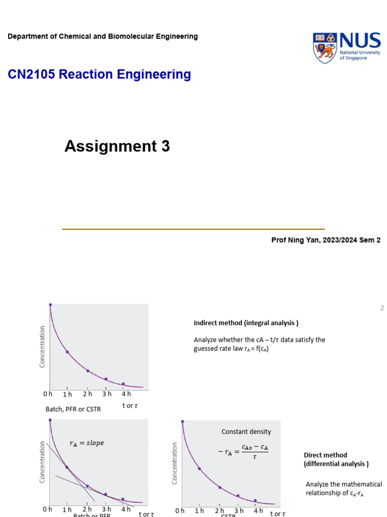 Assignment 3-solution | PDF | Chemical Reactor | Chlorine