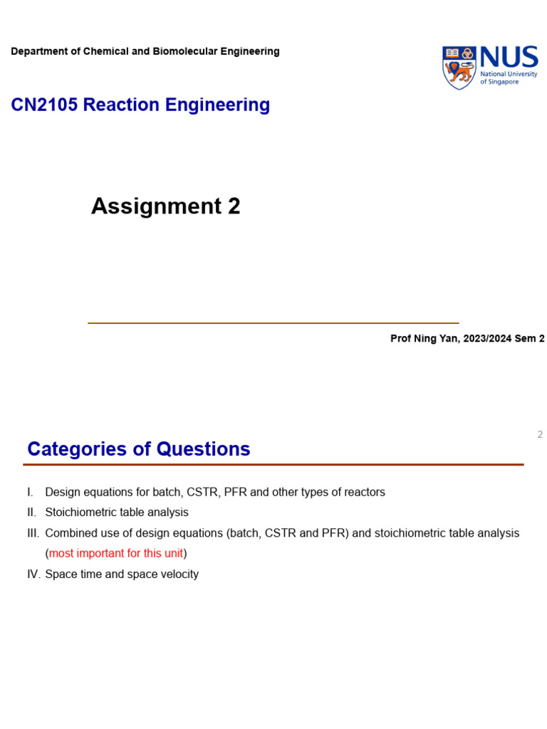 Assignment 2-Solution | Download Free PDF | Chemical Reactor ... Assignment 2-Solution | Download Free PDF | Chemical Reactor ...