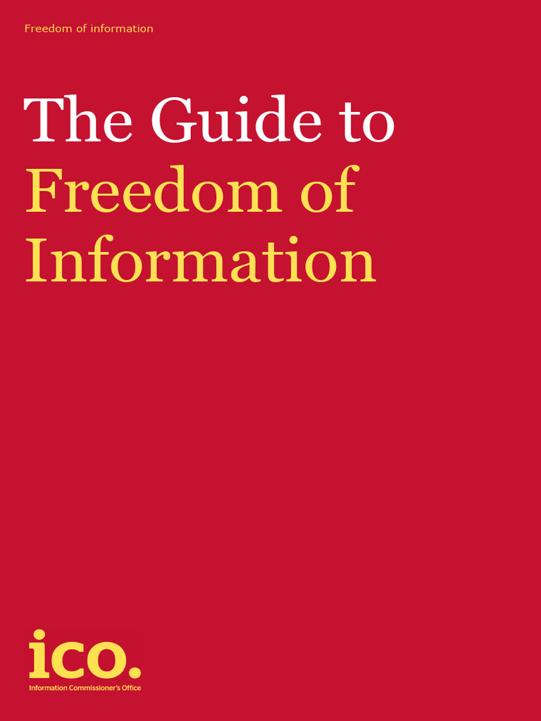 Freedom of Information Act Guide | PDF | Freedom Of Information Laws By ...