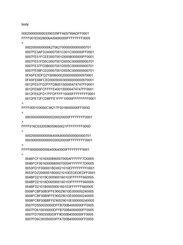 Hexadecimal Data Structure Analysis | PDF