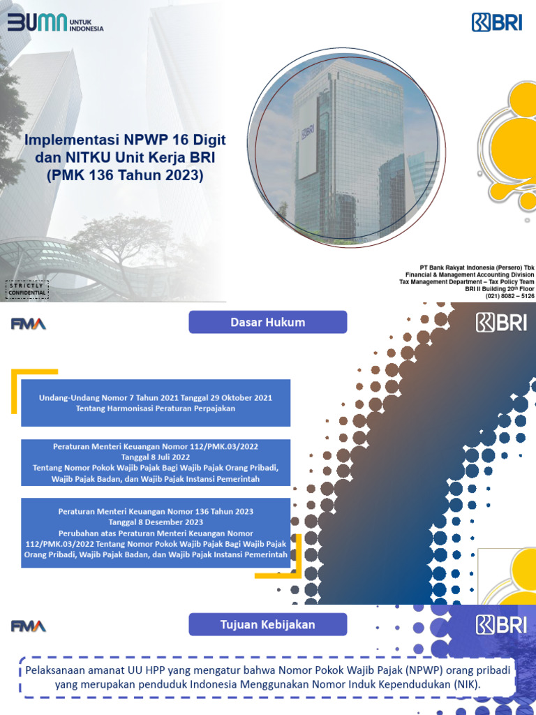 1. Materi Implementasi NPWP 16 Digit | PDF