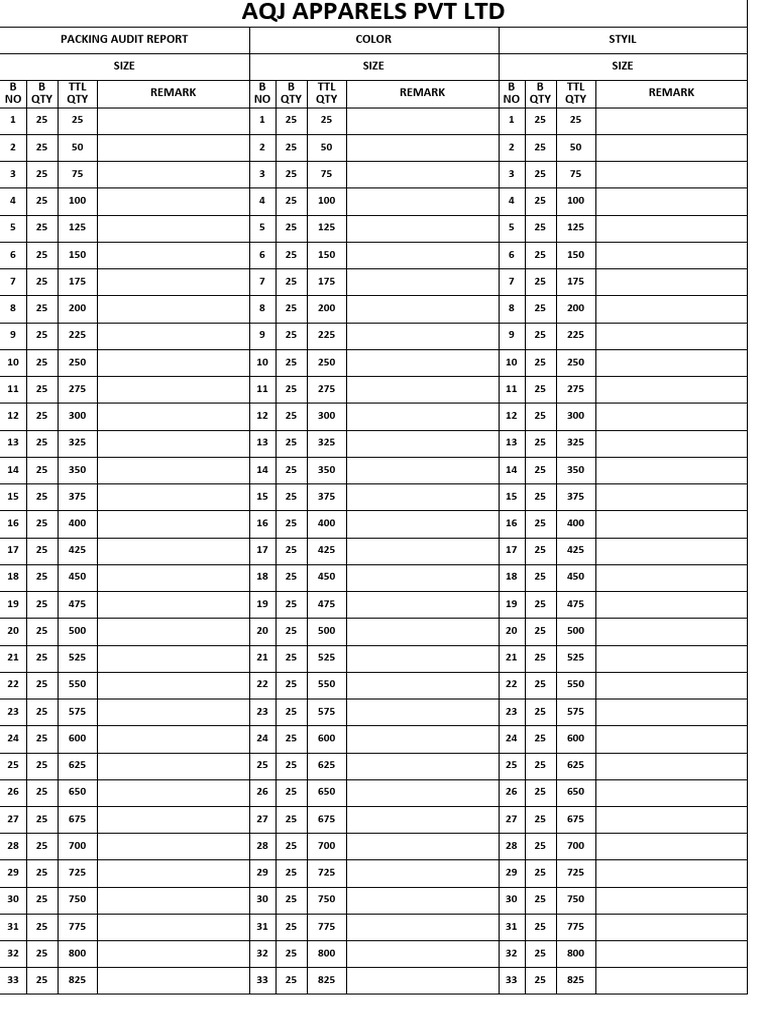 Packing Adit Report | PDF