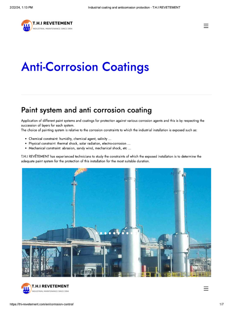 Anti-Corrosion Coatings | PDF