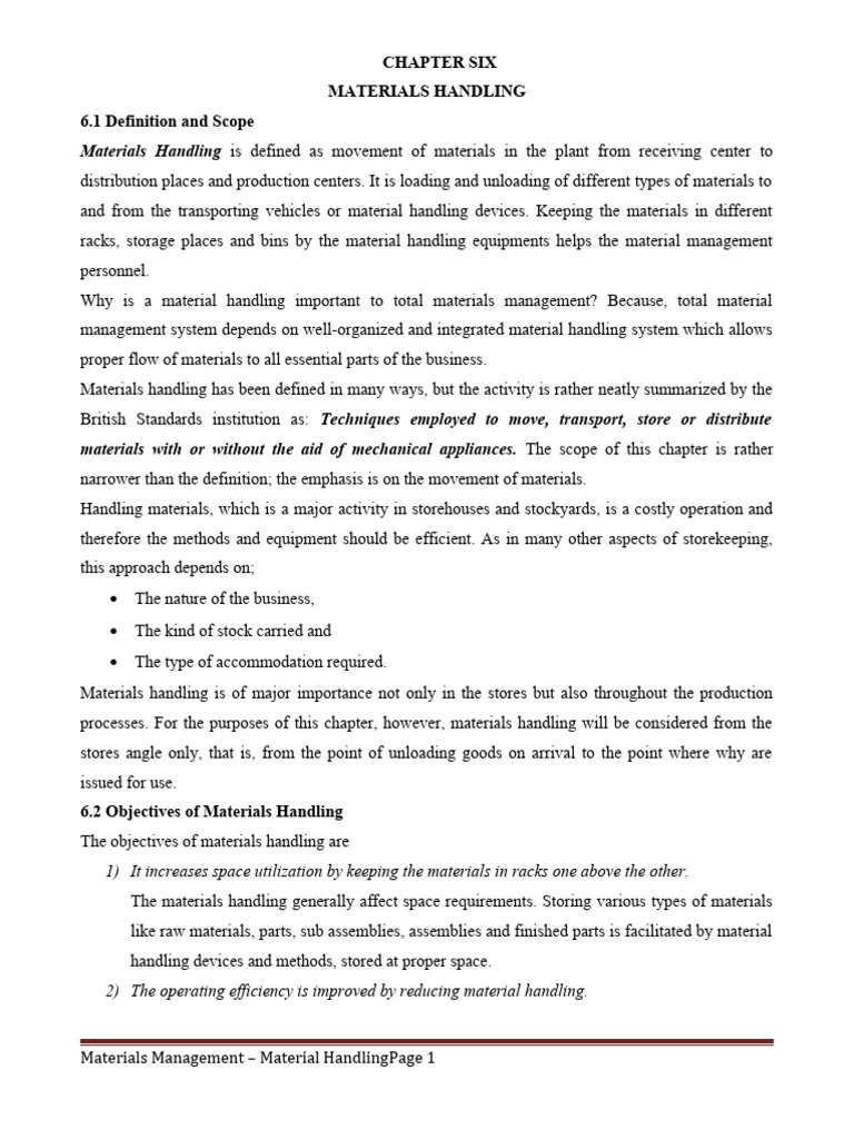MM ch6 | PDF | Warehouse