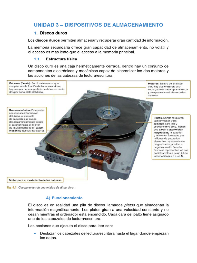 Resumen Ud3 | PDF | Disco compacto | Disco duro