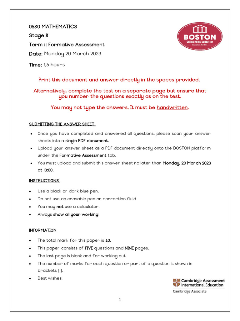 Grade 8 Mathematics Assessment Paper | PDF | Numbers | Mathematical Objects