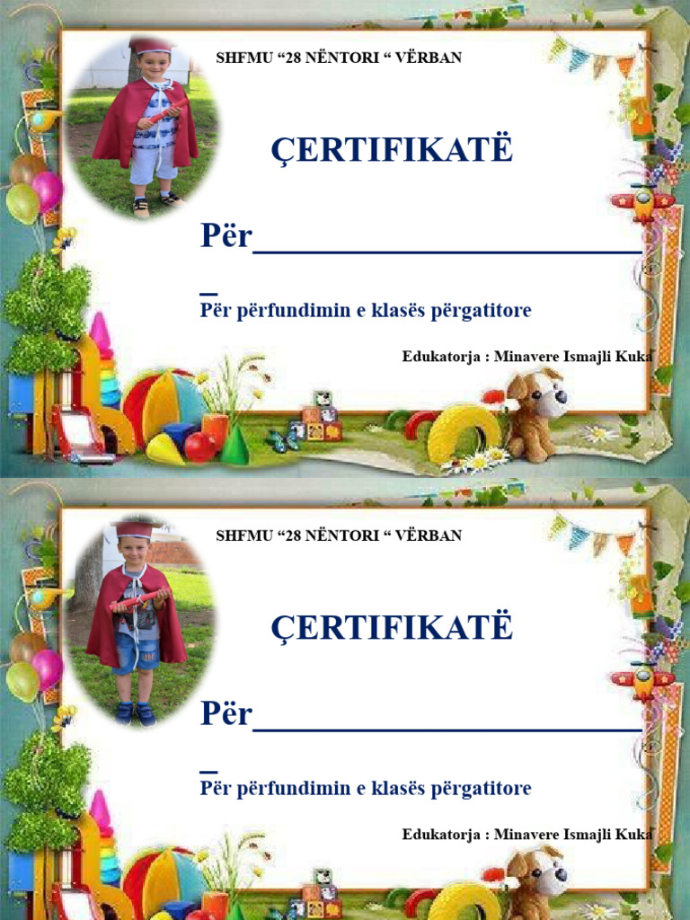 Certfikiata Parashkollore | PDF