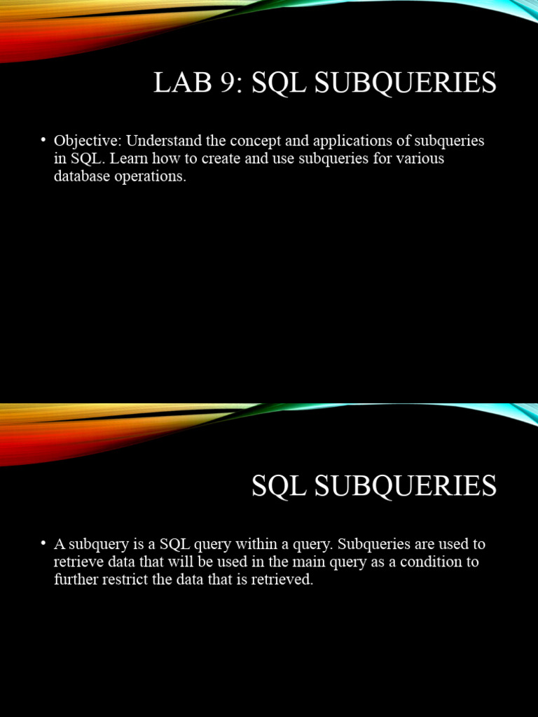 Database_Systems_Lab_9_Presentation | PDF | Computer Data | Data Management Database_Systems_Lab_9_Presentation | PDF | Computer Data | Data Management