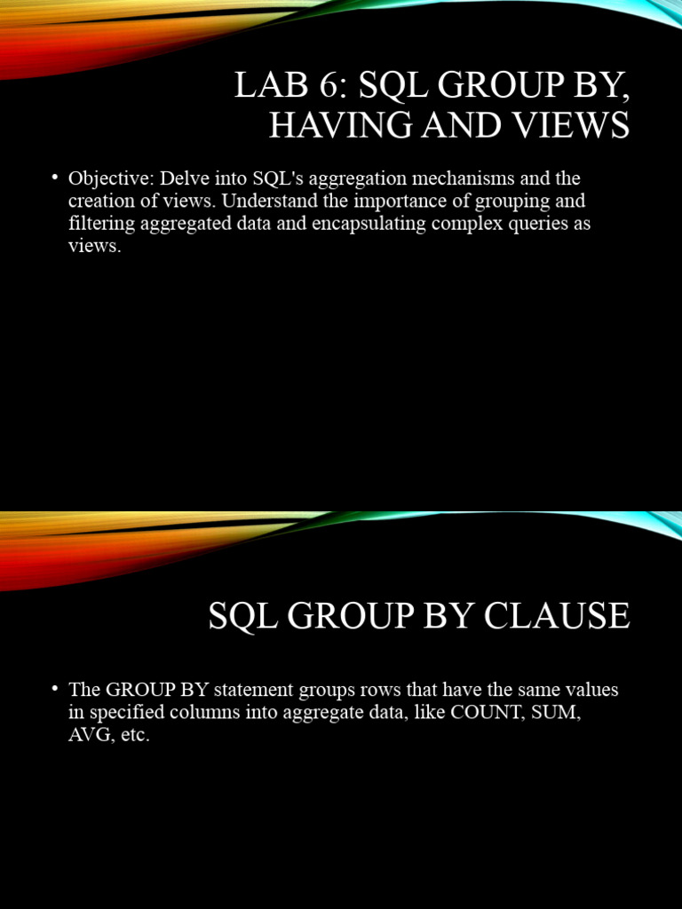 Database_Systems_Lab_6_Presentation | PDF