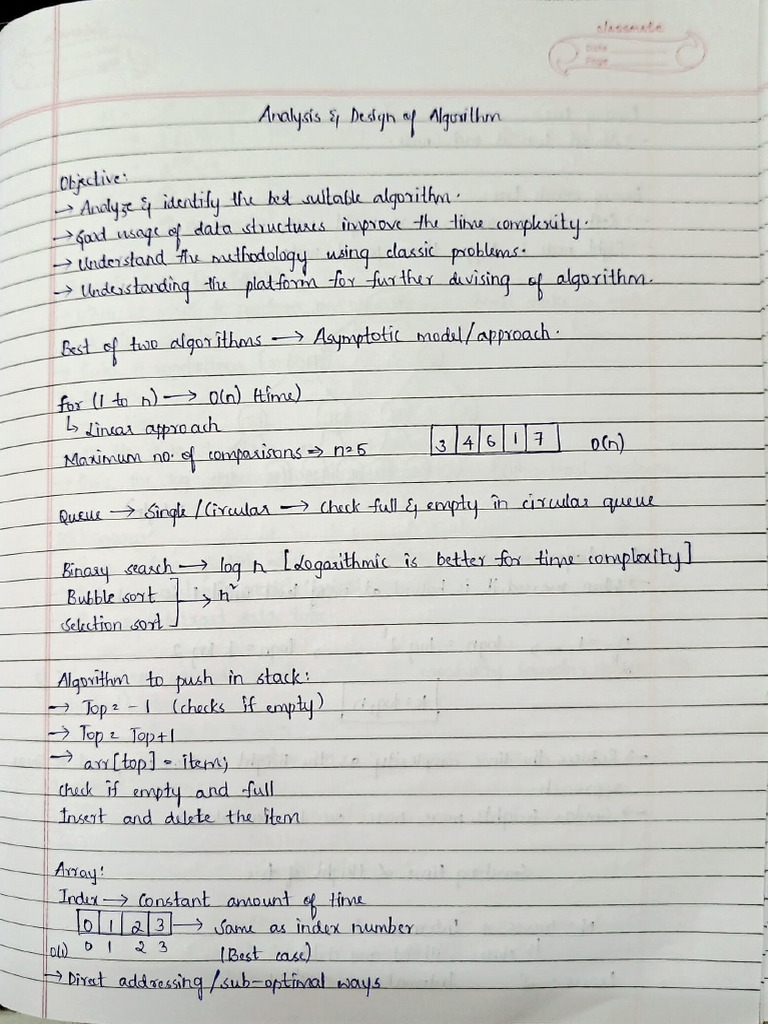 Ada Notes Pdf 