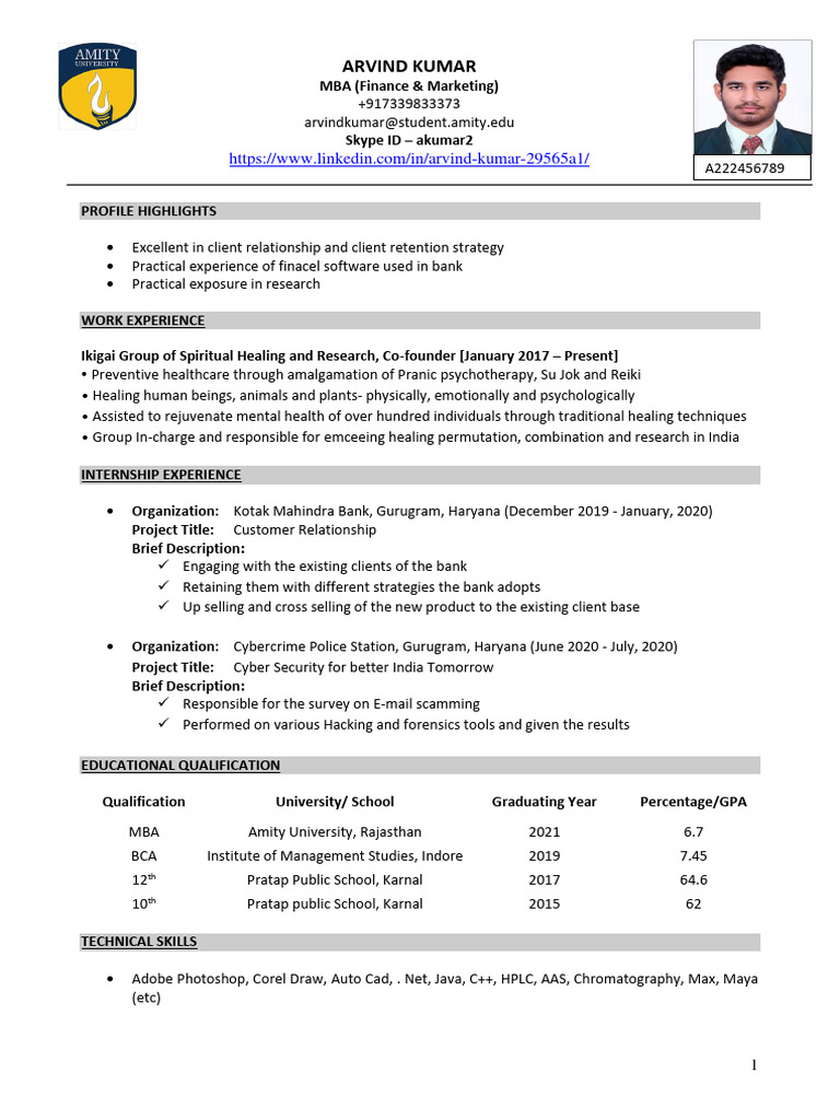 Resume Final Draft | PDF | Career & Growth