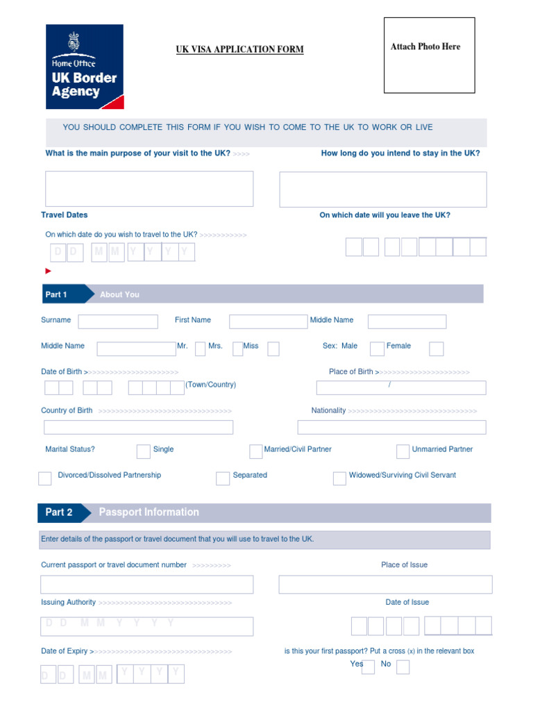UK Visa Application Form Guide | PDF | Travel Visa | Information