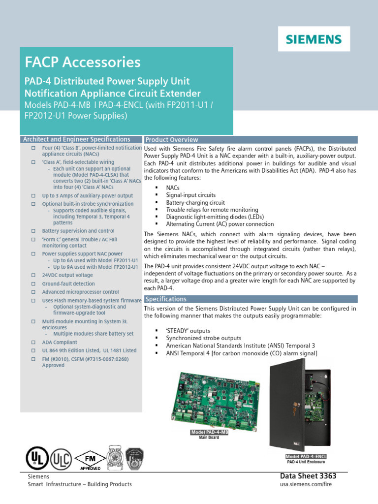 PAD4 - Data Sheet | PDF | Amplifier | Electromagnetism