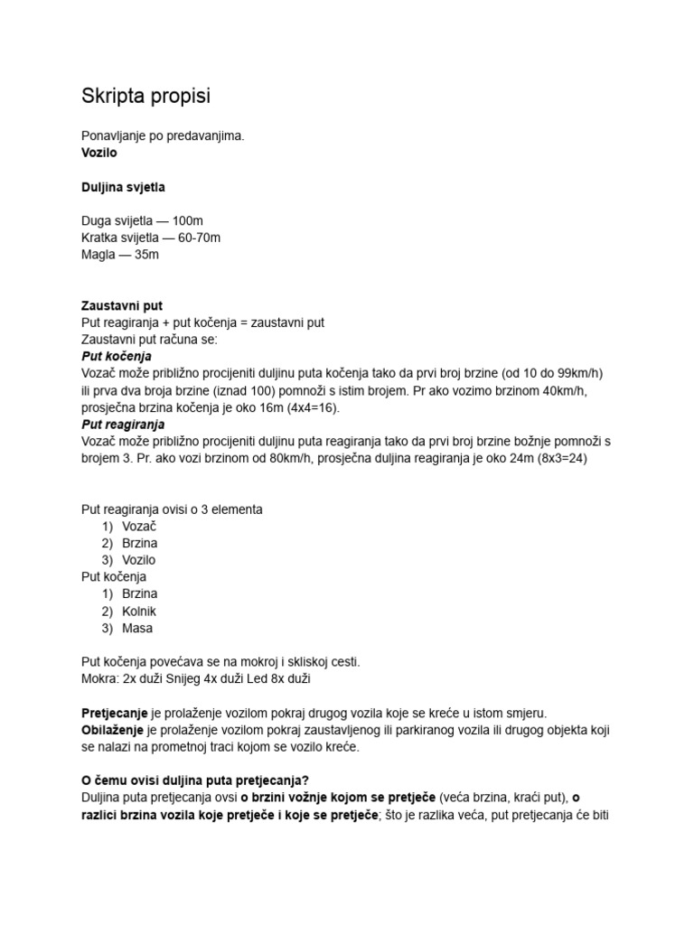 Skripta propisi - Google Docs | PDF