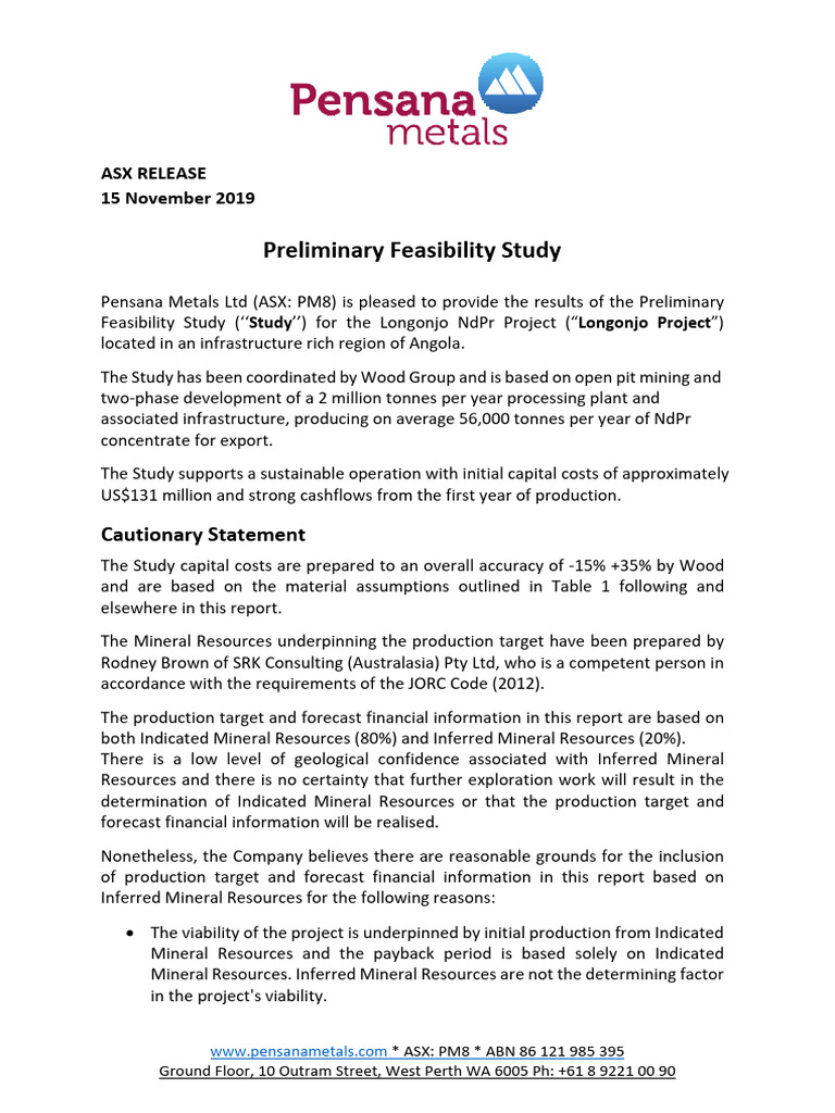 PFS-15 11 2019-1 | PDF | Mining | Angola