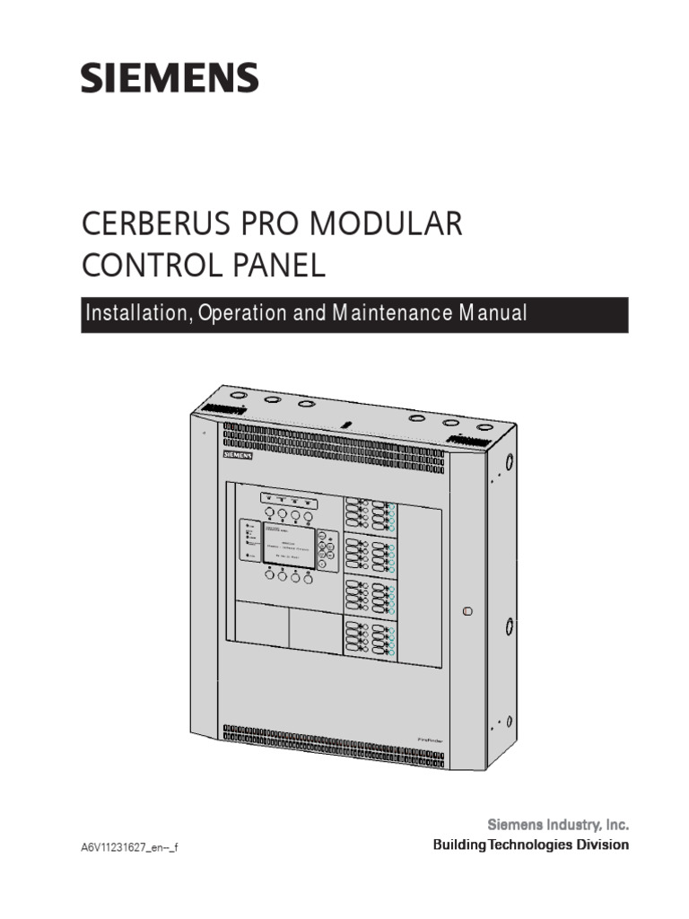 Cerberus Modular IOM A6V11231627 F | PDF | Electrical Wiring | Computer ...
