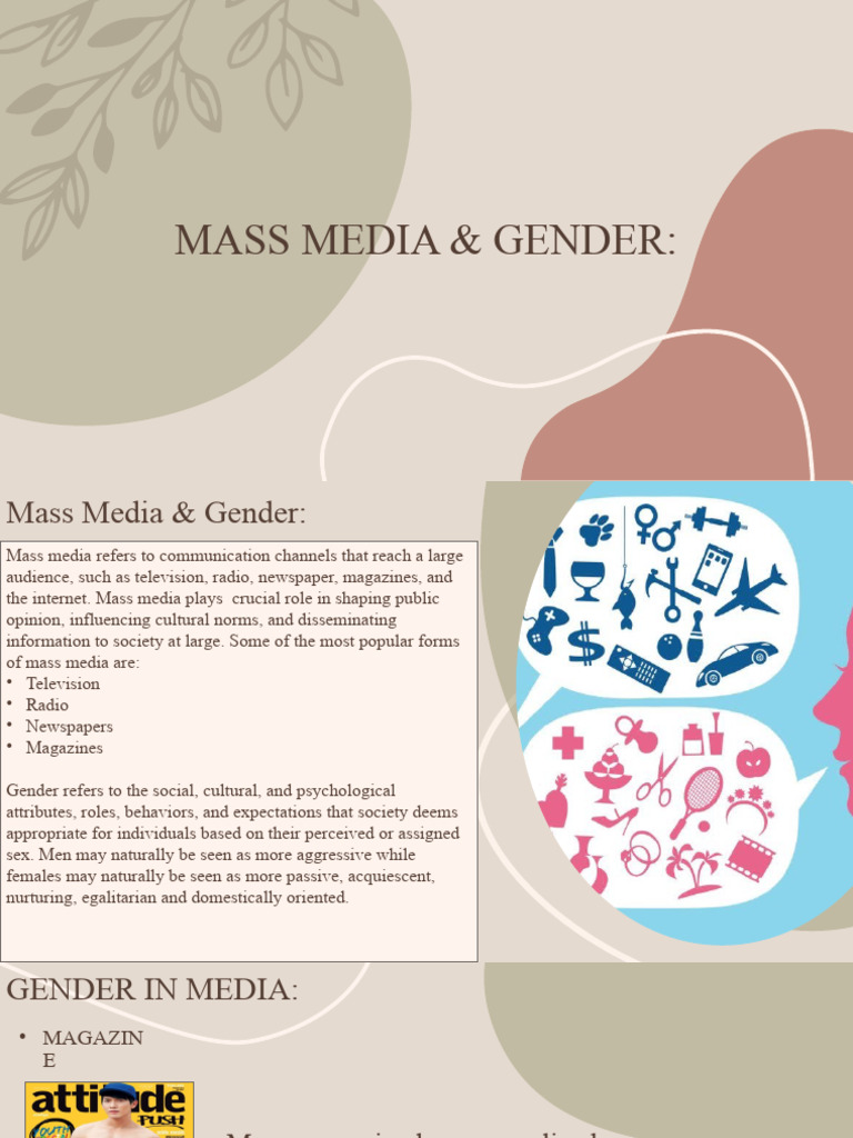 Mass Media Gender | PDF | Gender Role | Gender