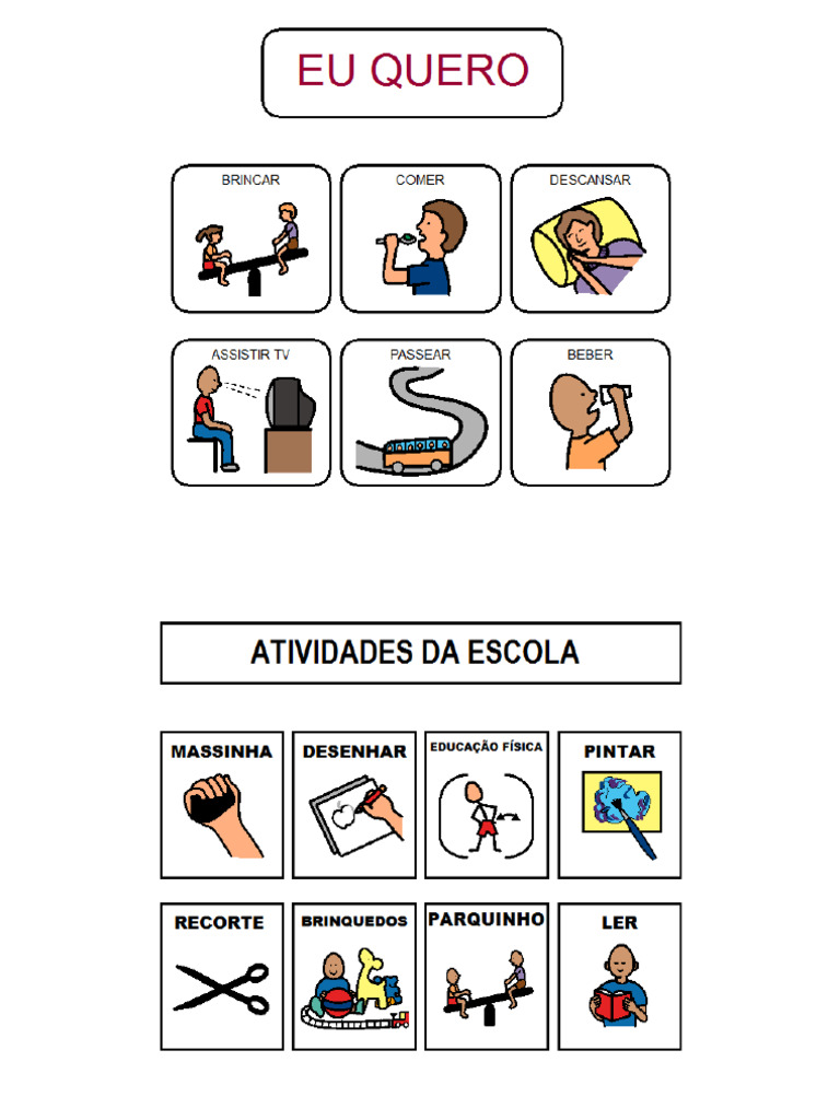 pecs rotina escolar | PDF