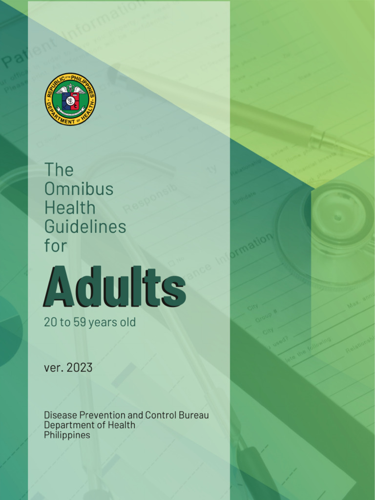 Omnibus Health Guidelines for Adults 2023 | PDF | Preventive Healthcare ...