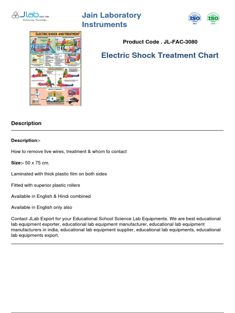 Electric Shock Treatment Chart | PDF