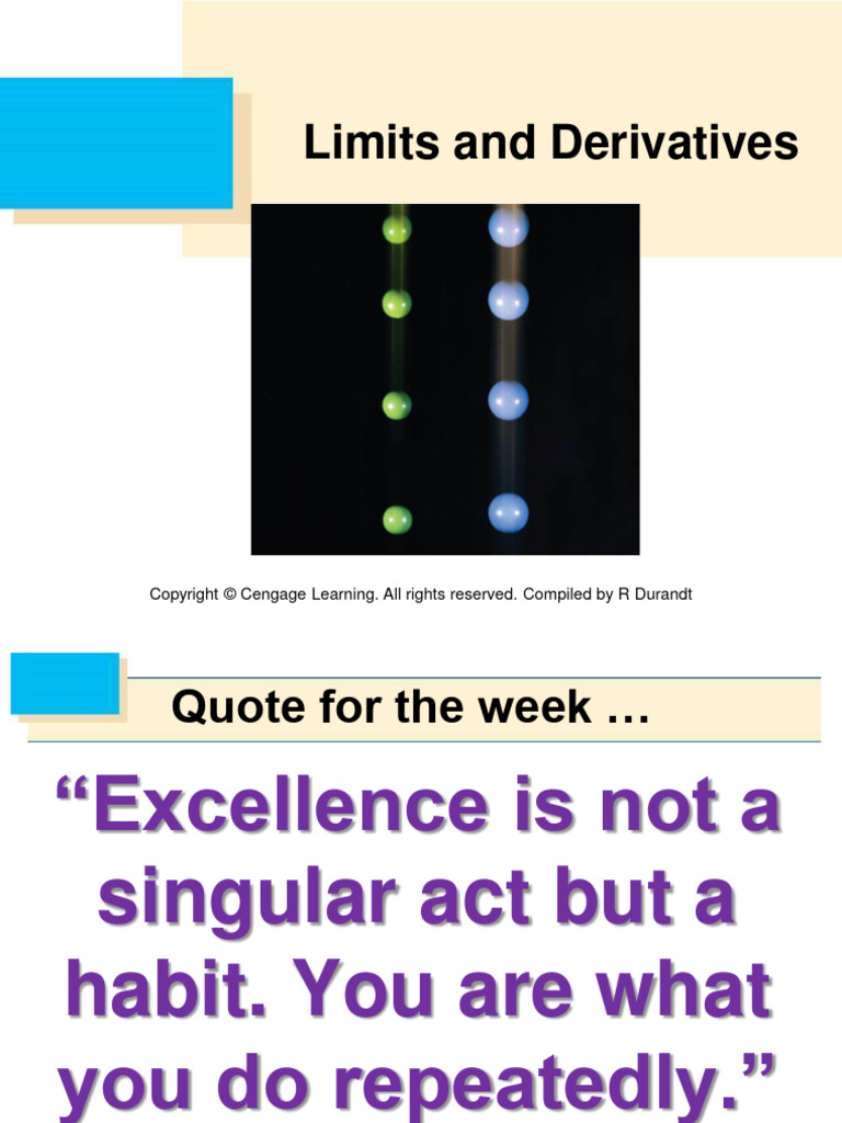 Derivatives - Lecture 1 | PDF | Tangent | Derivative