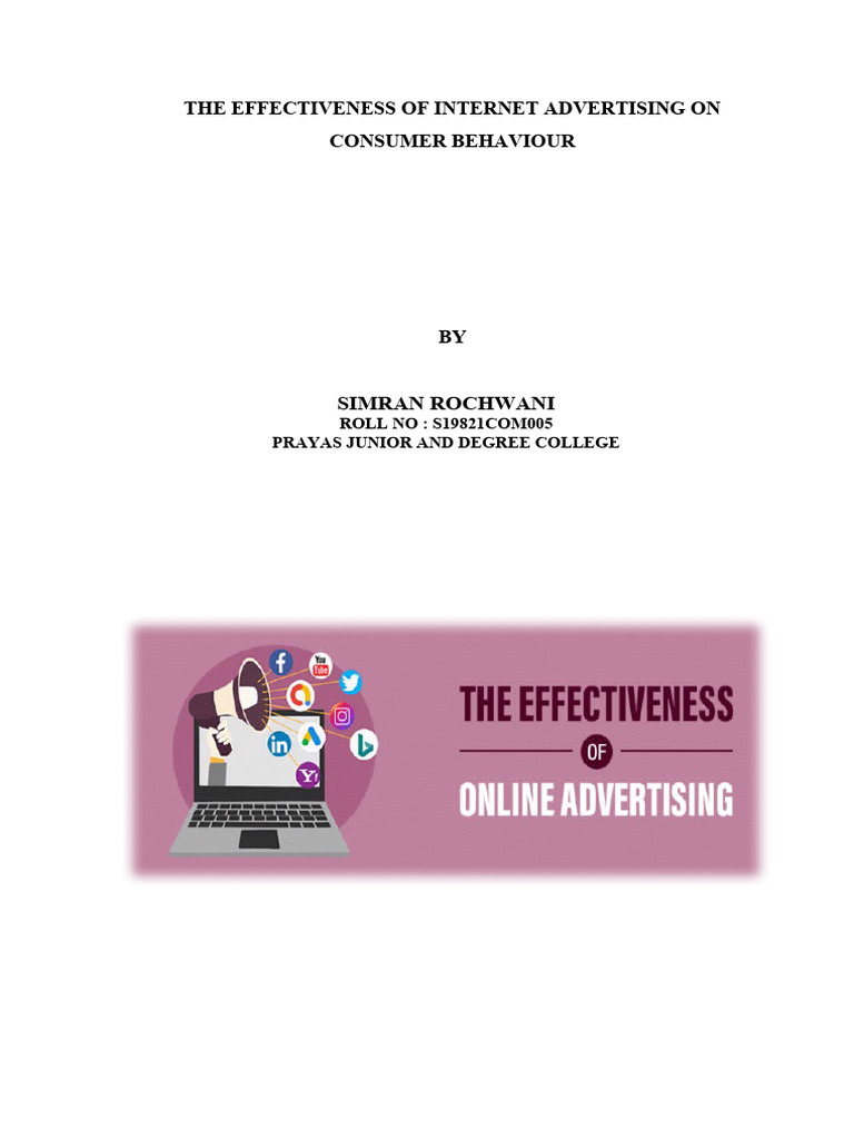 The Effectiveness of Internet Advertisin | PDF | Advertising ...