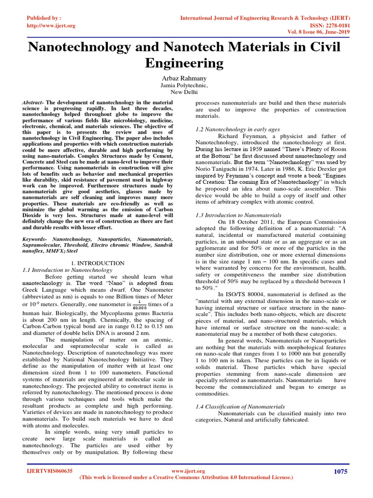 Nanotechnology_and_Nanotech_Materials_in | PDF | Nanotechnology | Nanomaterials