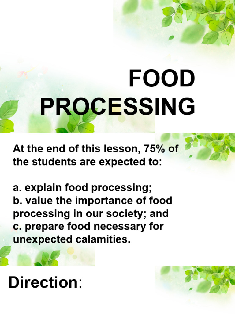 Food Processing-Wps Office | PDF | Computing