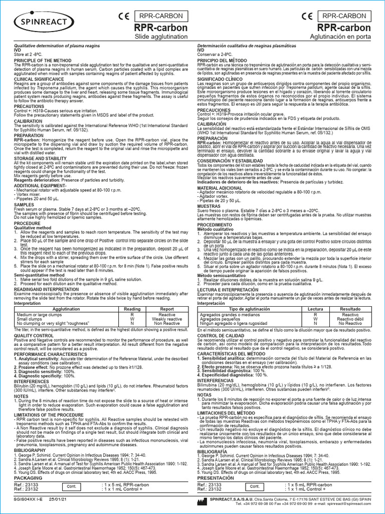 RPR-carbon RPR-carbon: Rpr-Carbon Rpr-Carbon Aglutinación en Porta | PDF | Medicina CLINICA ...