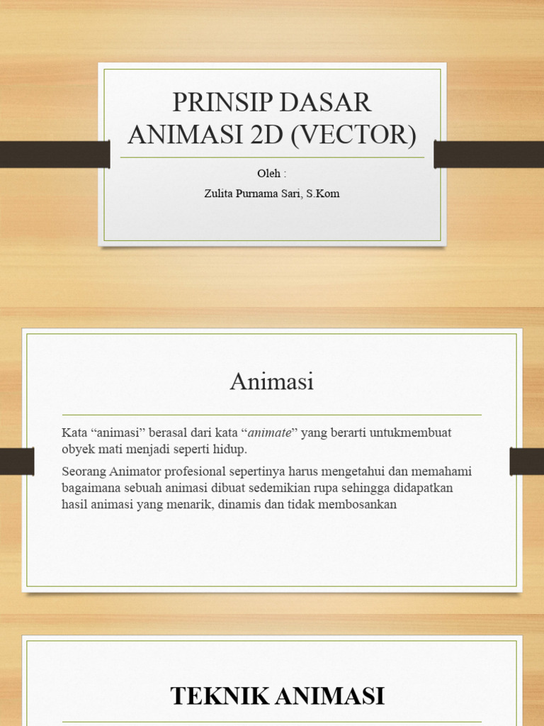 PRINSIP Dasar Animasi 2d (Vector) | PDF