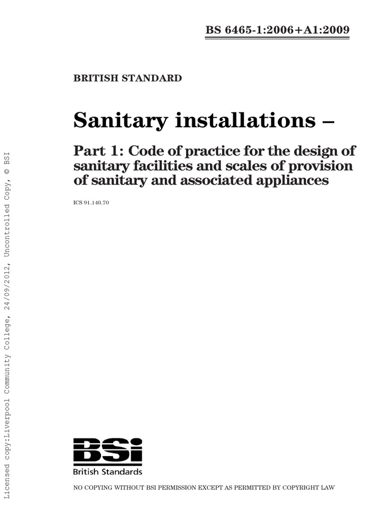 BS 6465-1 | PDF