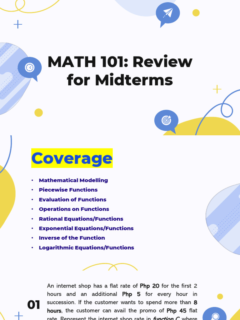 Math 101 - Midterm Reviewer | PDF