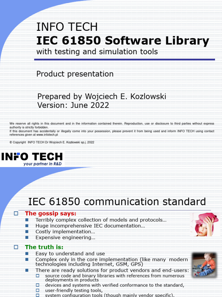 INFO TECH IEC61850 Software Library | PDF | Library (Computing ...