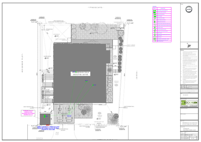 Setting Out Plan VILLA | PDF | Components | Electrical Engineering