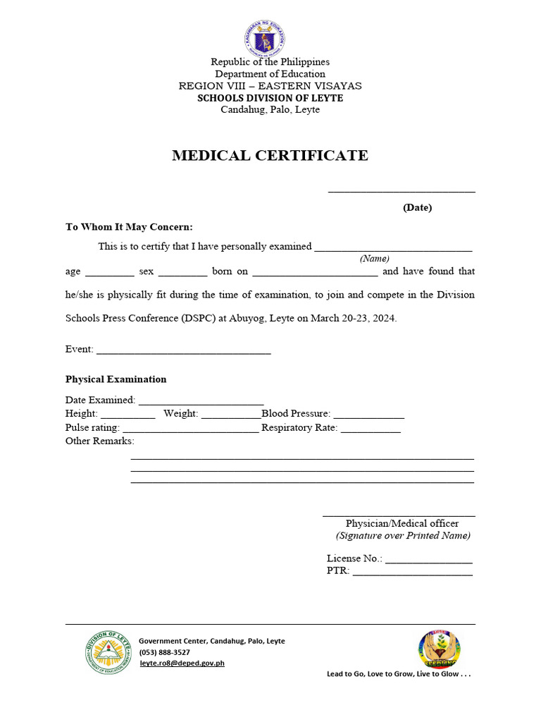 MEDICAL-CERTIFICATE | PDF