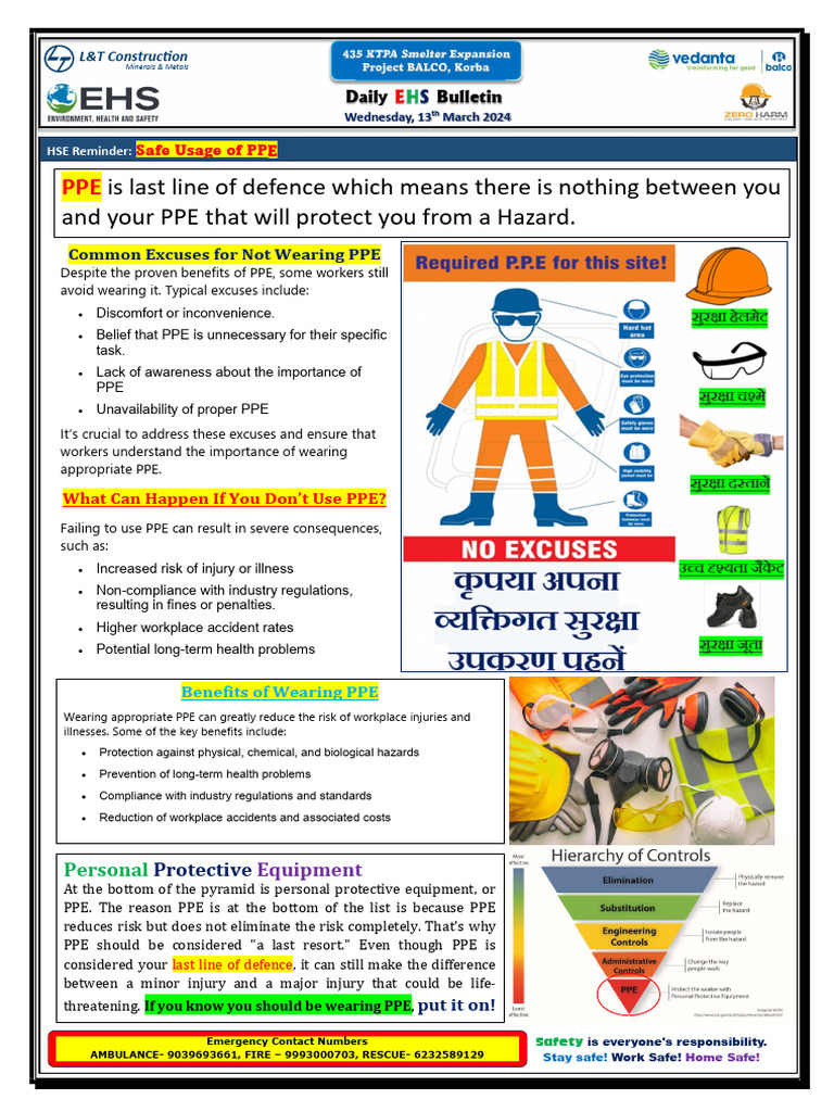 EHS Bulletin 40 13.03.2024 | PDF EHS Bulletin 40 13.03.2024 | PDF