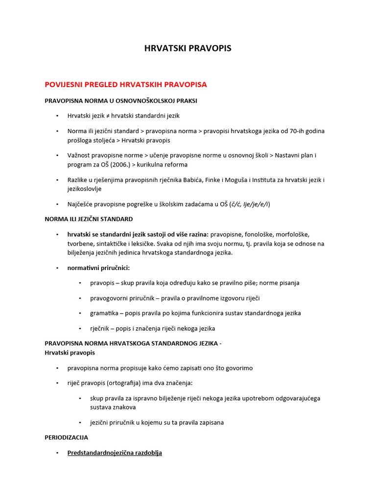 HRV. PRAVOPIS-2.Semestar-cijela Skripta Za Ispit | PDF