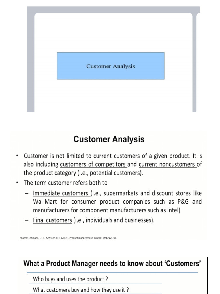 Customer Analysis | PDF