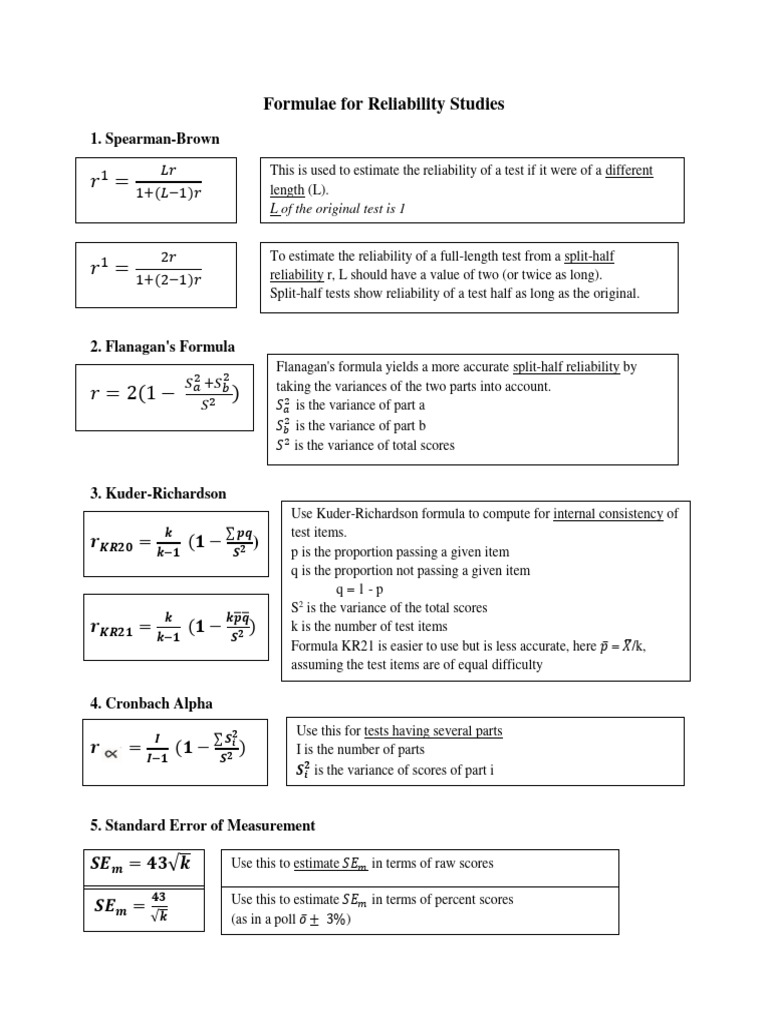 Reliability Paper | PDF | Statistical Analysis | Teaching Mathematics