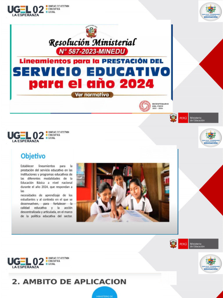 At RM 587-2023-Minedu - 23-01-2024 - Privadas | PDF | Evaluación | Aprendizaje