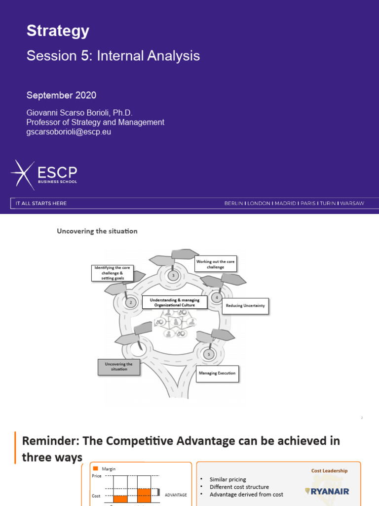 Strategy Session 5 2022 GSB | PDF | Competitive Advantage | Business