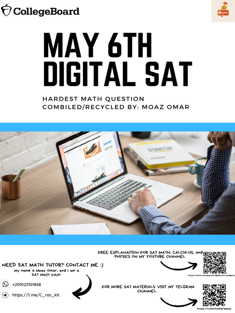 May 6th 2023, SAT Hardest Math Questions Moaz Omar Crack 230523 | PDF ...