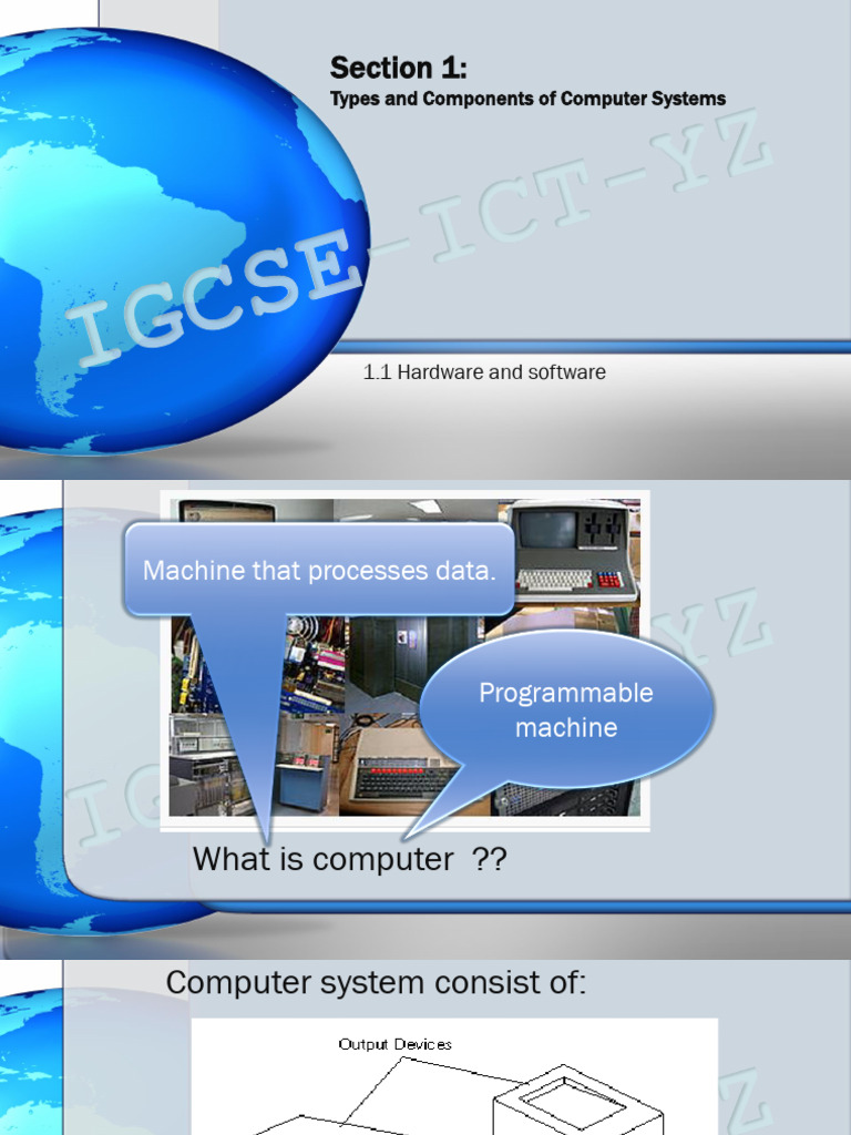 Section 1.1 - Hardware+software (ICT) | PDF
