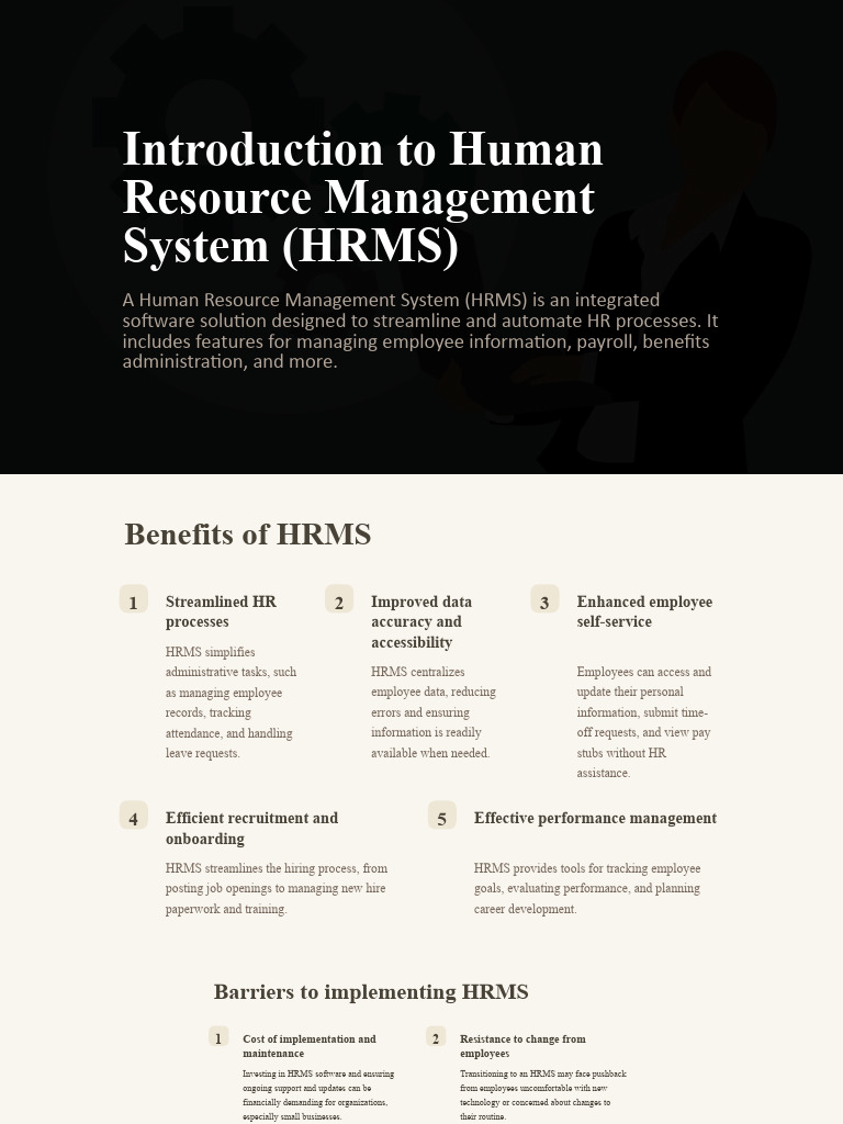 Introduction to Human Resource Management System HRMS | PDF