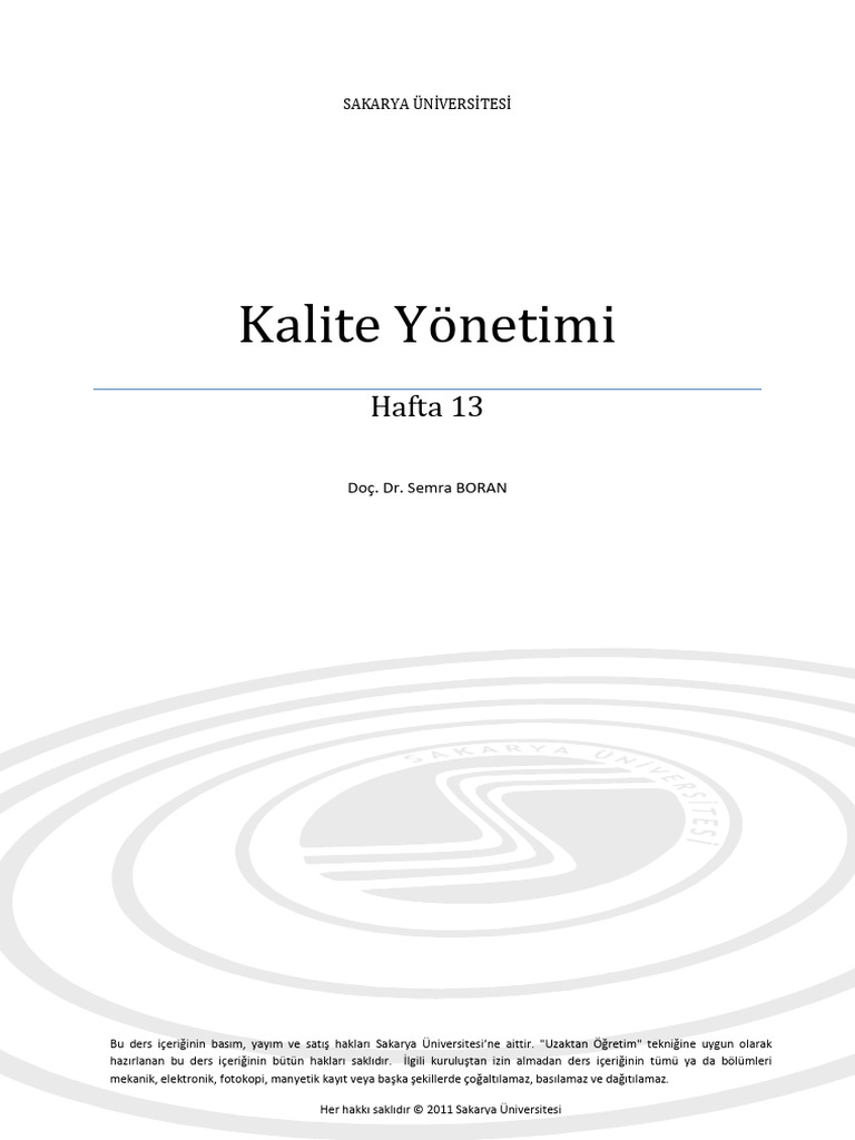 Hafta 13 Ders Notu | PDF